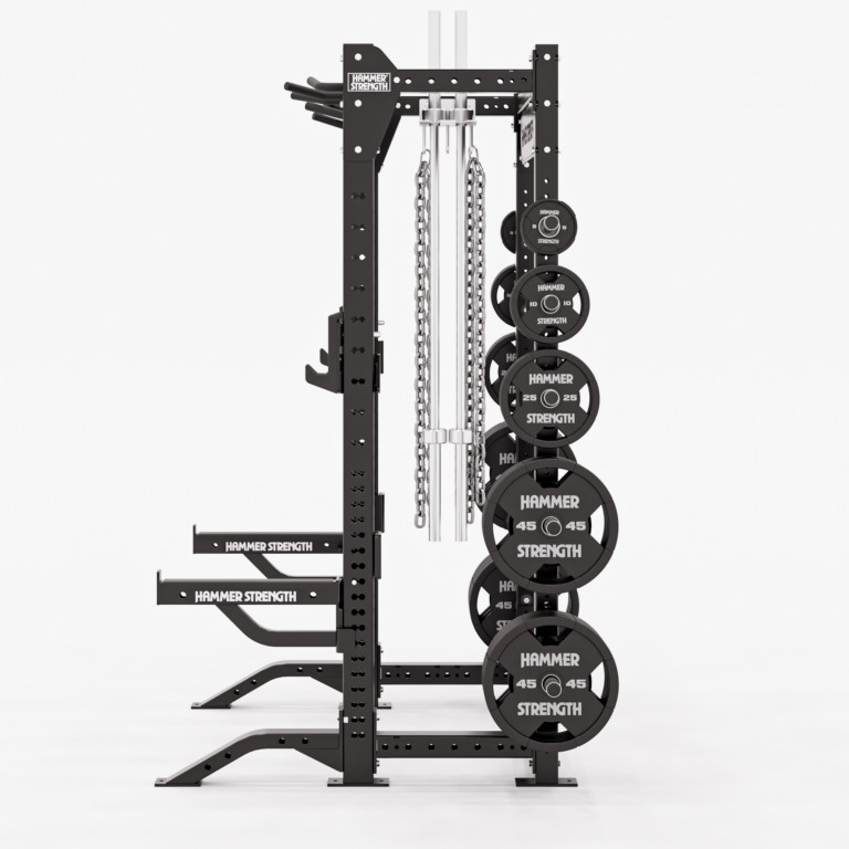 Hammer Strength HD Elite iD Half Rack (ELT-HR) - Life Fitness